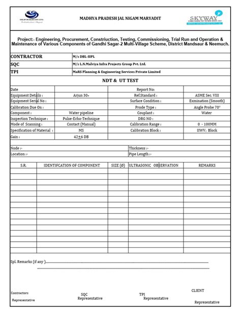 Ndt Ut Pdf Nondestructive Testing Metrology