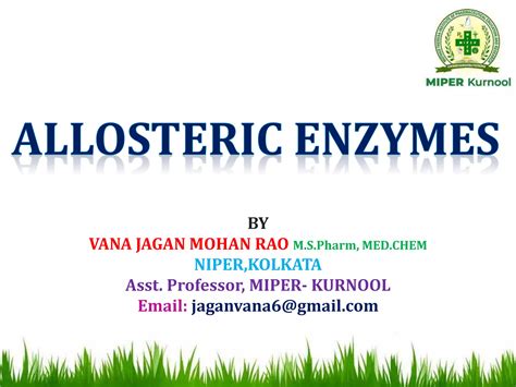 Allosteric Enzymes Regulation Pptx