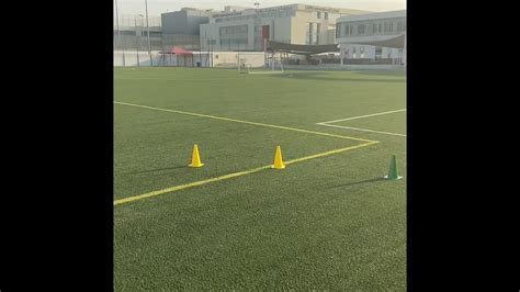 Ks1 Football Lesson Side Foot Pass Through A Coloured Gate Youtube