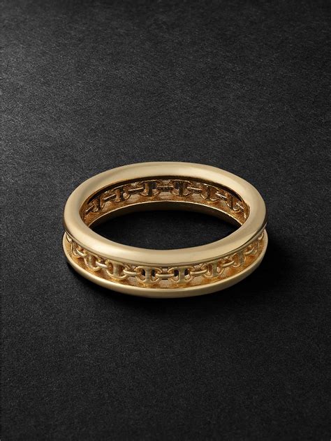 Gold Chassis Ii 18 Karat Gold Ring Hoorsenbuhs Mr Porter