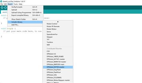 Arduino Libraries Installed DFRobot