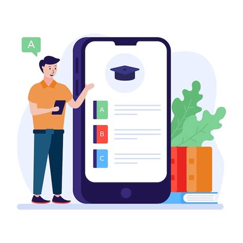 Premium Vector Flat Illustration Portraying Concept Of Virtual Classroom