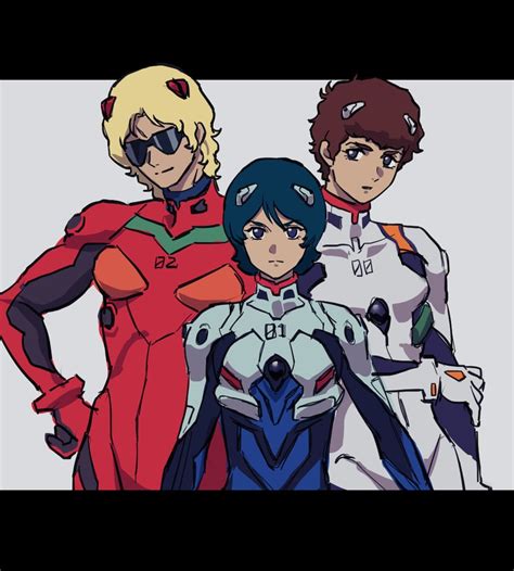 Souryuu Asuka Langley Ayanami Rei Ikari Shinji Char Aznable Amuro