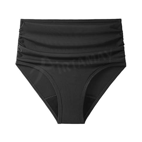 Period Swimwear High Waisted Swim Bottoms Menstrual Leakproof Bikini