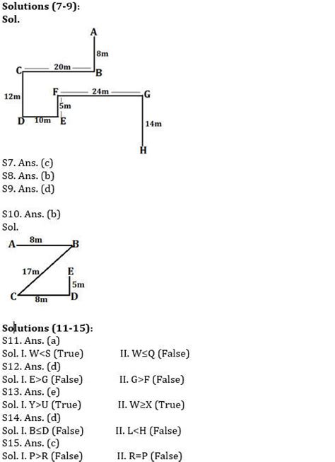 ibps po prelims reasoning ability mini mock 44 puzzle direction sense