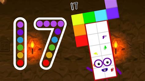Numberblocks 17 Magic Run Numberblocks Character Seventeen Number Counting Go Explore Youtube