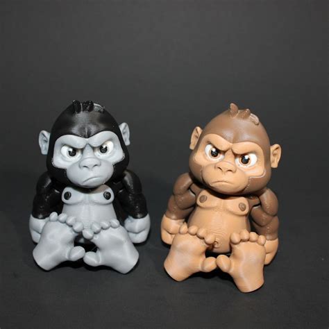 Blue Gorilla Tag Monkey Etsy
