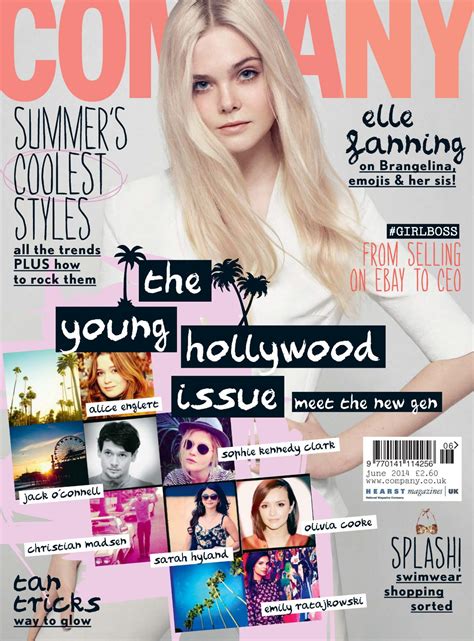 Elle Fanning Company Magazine Uk June 2014 Cover • Celebmafia