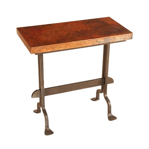 Stylish Andiron End Table Iron Base Classic Forge ⊛