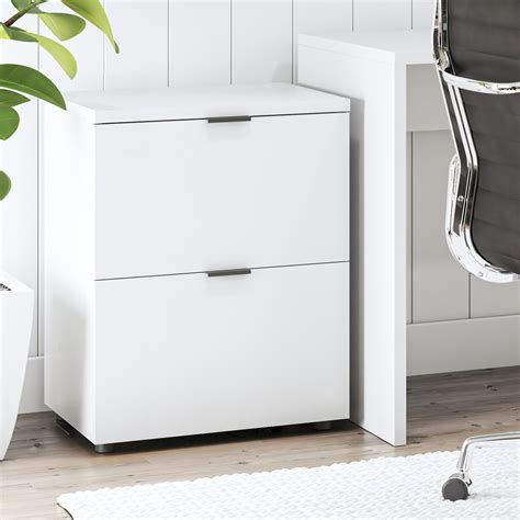 Rico 2 Drawer Filing Cabinet White