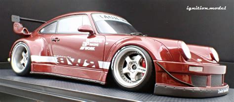 Ignition Model 118 Porsche Rwb 930 Dark Red Ig3622 Horizon Diecast
