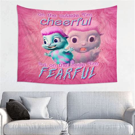 Bibble Wall Tapestry Anime Poster For Bedroom Aesthetics Funny Room Decor Flag Wall Hanging For