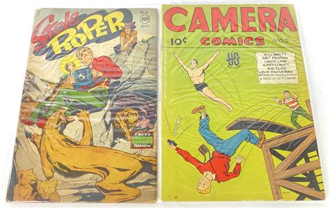 Lot Steve Roper 1 And Camera Comics 5 Comic Books