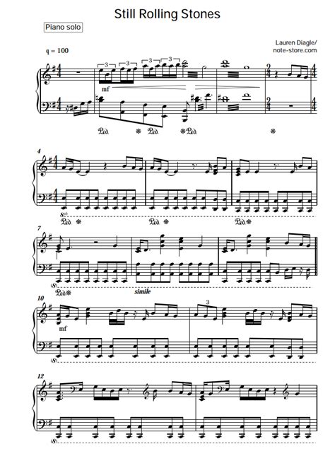 Lauren Daigle Still Rolling Stones Sheet Music For Piano Download