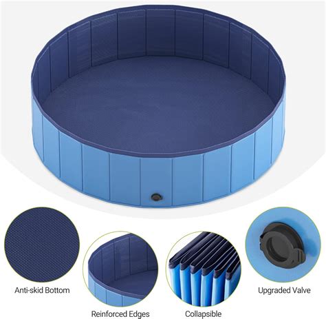 Niubya Piscina Plegable Para Perros Piscina Plegable De Plástico Duro