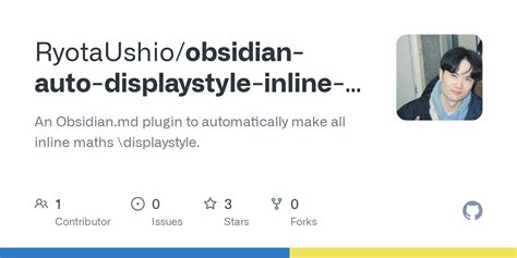 Github Ryotaushioobsidian Auto Displaystyle Inline Math An Obsidianmd Plugin To