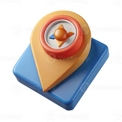 3d Location Pointer Icon Illustration 54309774 Png