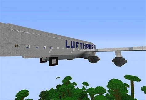 Lufthansa Airbus A 380 Minecraft Map