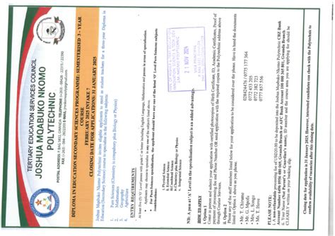 Jmn Poly Intake 1 Secondary Final 1 Pdf