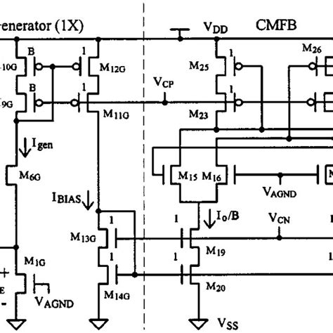 Cmfb Active Load And Adaptative Bias Generator Schematic Download