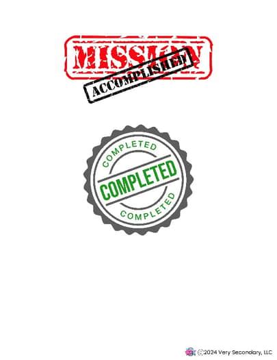 Mission Possible Ela Writing Assignment No Prep All Grade Levels Printable