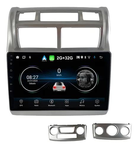 Kit Multimidia 9 Polegadas Android Kia Sportage 2007 A 2010 Prata