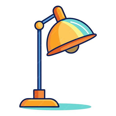 Lamp Clipart Cartoon Illustration Drawing Premium Ai Generated Vector