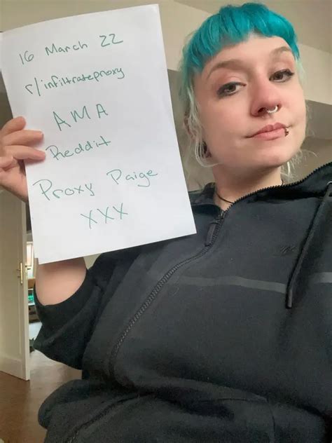 Proxy Paige Is Going To Answer Some Questions Over At Rama On 16th March 1830 Gmt Hope You