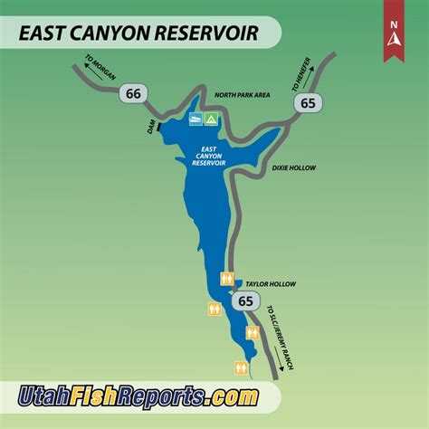 East Canyon Reservoir Coalville Ut Fish Reports And Map