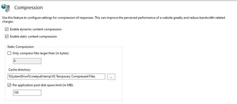Web Config How To Compress All Files With Iis Stack Overflow
