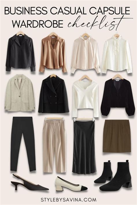 Business Casual Capsule Wardrobe What To Wear To The Office