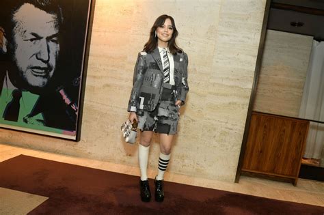 Jenna Ortega Thom Brownes 20th Anniversary Dinner In New York 10 30