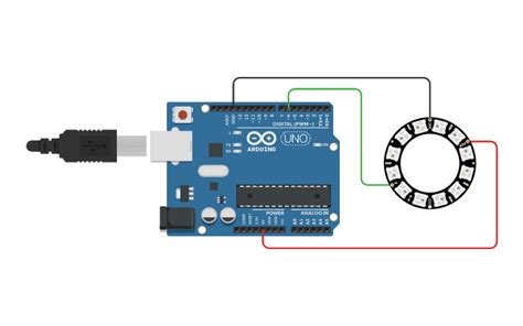 Circuit Design Simple Neopixel Ring Tinkercad