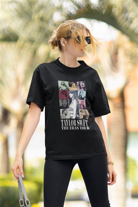 Eras Tour Taylor Swift Unisex Black Oversized T Shirt The Urban Walks