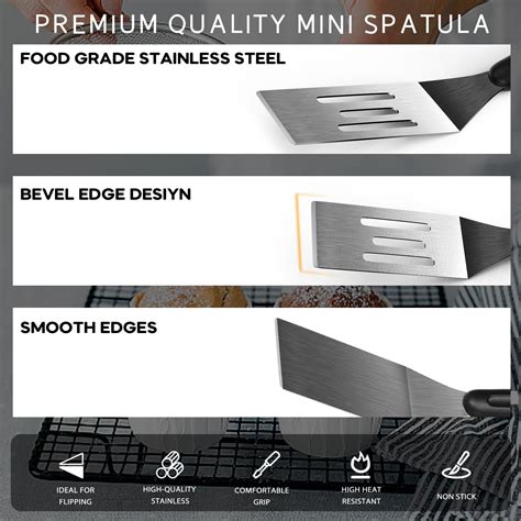 Tra Small Spatula 2 Pieces Metal Spatulas For Kitchen Use Stainless