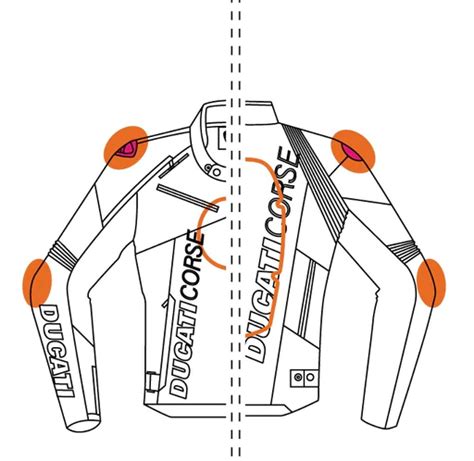 Ducati Corse C6 Leather Jacket Redwhite 9810742 Peninsula Imports