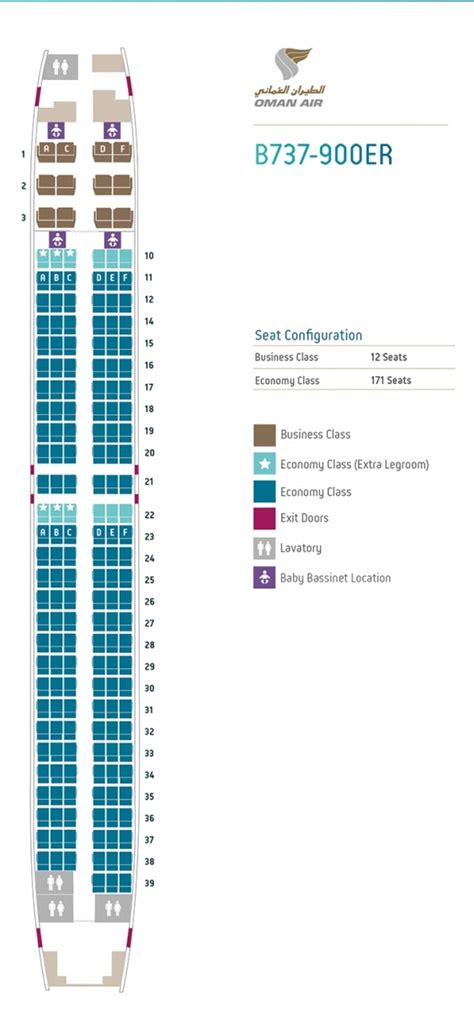Boeing 737 900 Seat Map