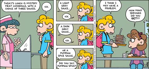 Spice Girl Pumpkin Spice School Lunch Foxtrot Comics By Bill Amend