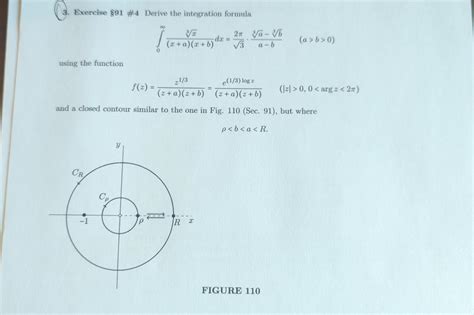 Solved Exercise Derive The Integration Formula Chegg
