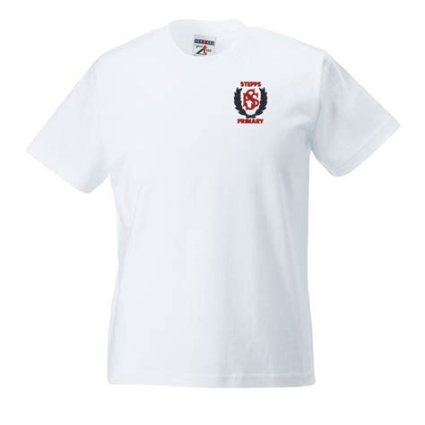 Stepps Primary Classic T Shirt White Schoolwear Made Easy