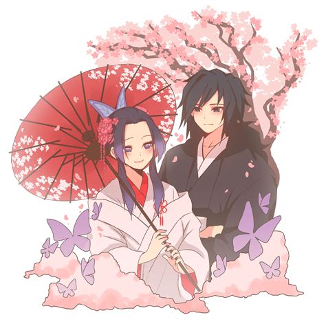 Kochou Shinobu And Tomioka Giyuu Kimetsu No Yaiba Drawn By Gomi