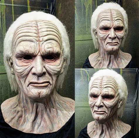 Darth Lord Latex Mask Emperor Palpatine Cosplay Dark Side Costume