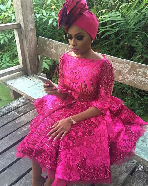 Hot Or Hmm Bonang Mathebas Nigeria Toju Foyeh Hot Pink Dress