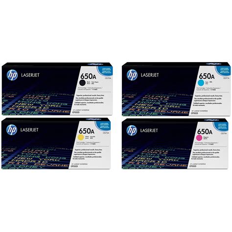 Original Hp 650a Cmyk Multipack Toner Cartridges Ce270a Ce271a