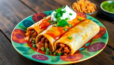 Easy Wet Burrito Recipe With Ground Beef Smothered In Enchilada Sauce