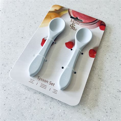 Mini And Me Spoon Set Ice Blue Bambino Bubs