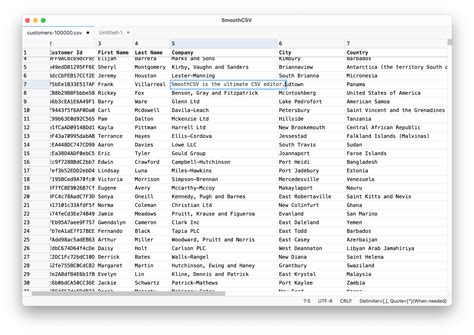 Smoothcsv Macos And Windows 向けの最強のcsvエディター