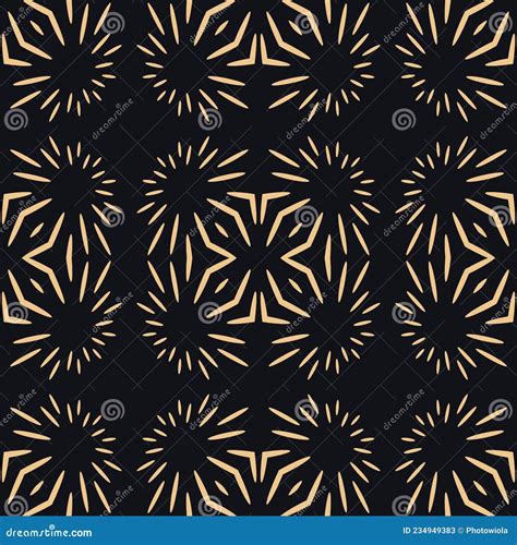 Seamless Decorative Pattern On A Dark Background Stock Illustration