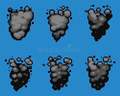 Pixel Art Smoke Stock Illustrations 629 Pixel Art Smoke Stock