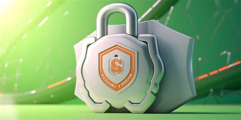 Premium Ai Image Safety Protocol 3d Logo Football Background